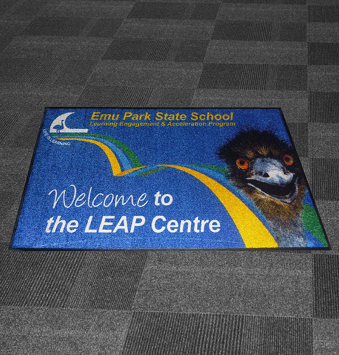 Custom logo mats 60cm x 90cm - Self Image